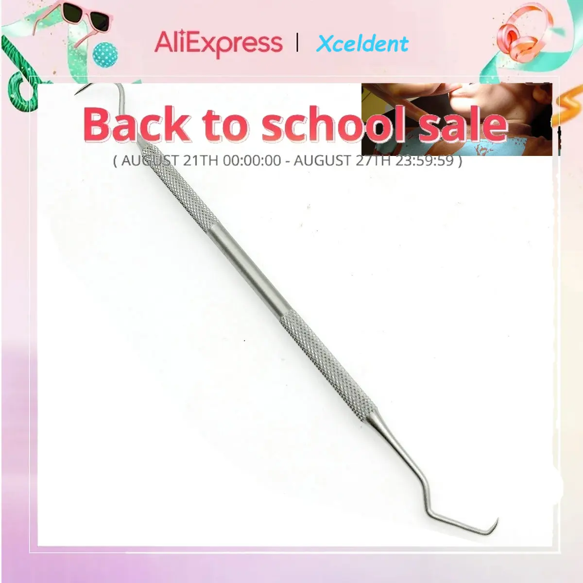 Double-Hook-Tooth-Dental-Explorer-Probe-Dentist-Tool-Stainless-Steel ...