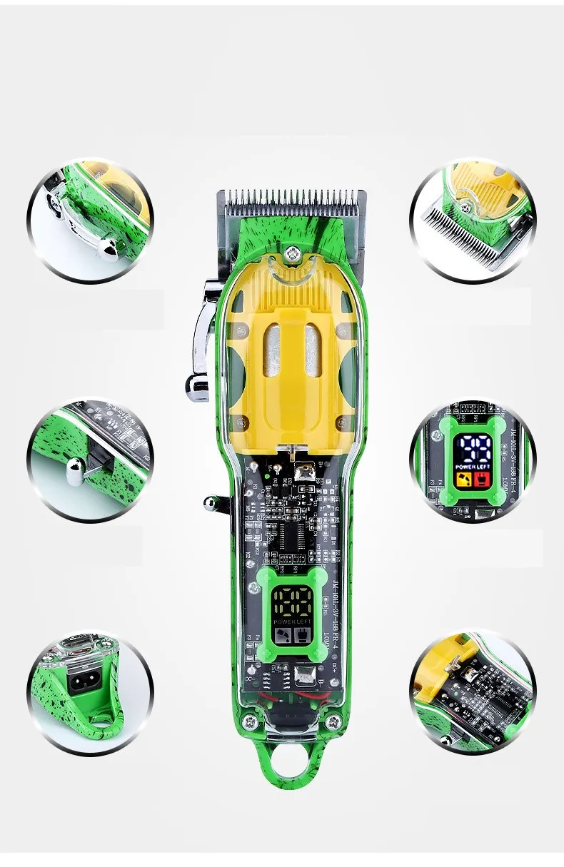 Transparent LED Hair Clipper – UBEATOR