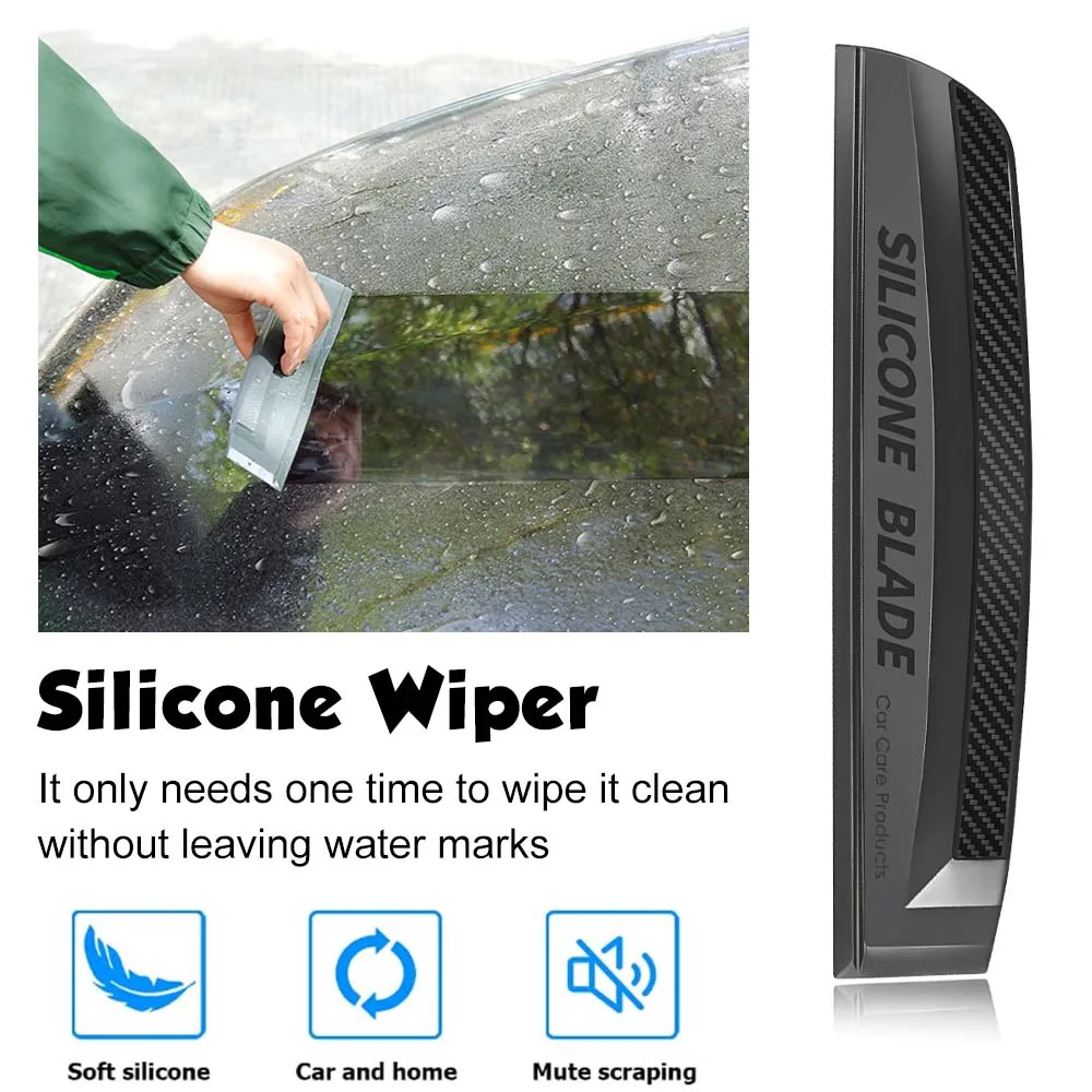 Soft-Silicone-Car-Window-Handy-Squeegee-Non-Scratch-Auto-Glass-Water ...