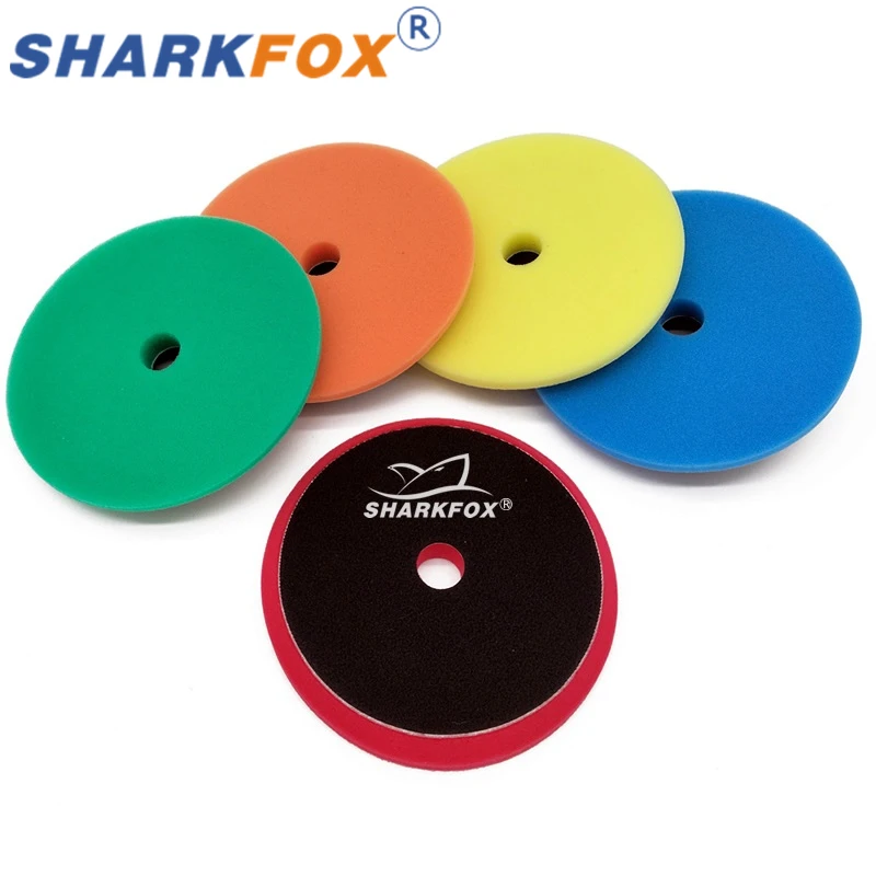 Sharkfox-5inch-Polishing-Pads-Buffing-Sponge-Pad-Polish-Disc-Smooth ...