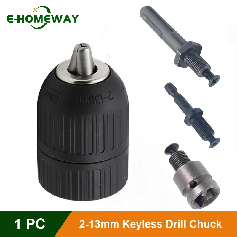 Keyless Drilling Chuck 2-13mm Converter 1/2"-20UNF Thread Quick Change ...