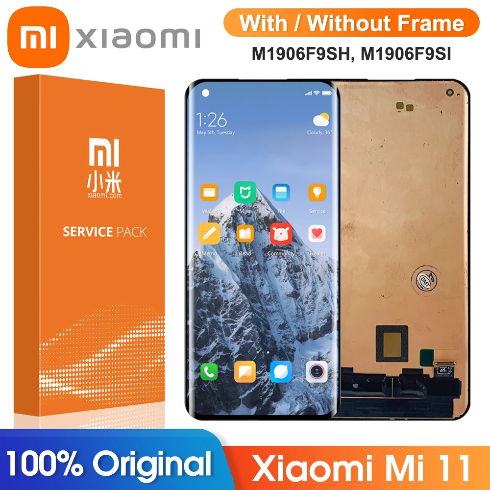Original 6.81'' Mi11 Display Screen, For Xiaomi Mi 11 M2011k2c M2011k2g Lcd Display Touch Screen ...