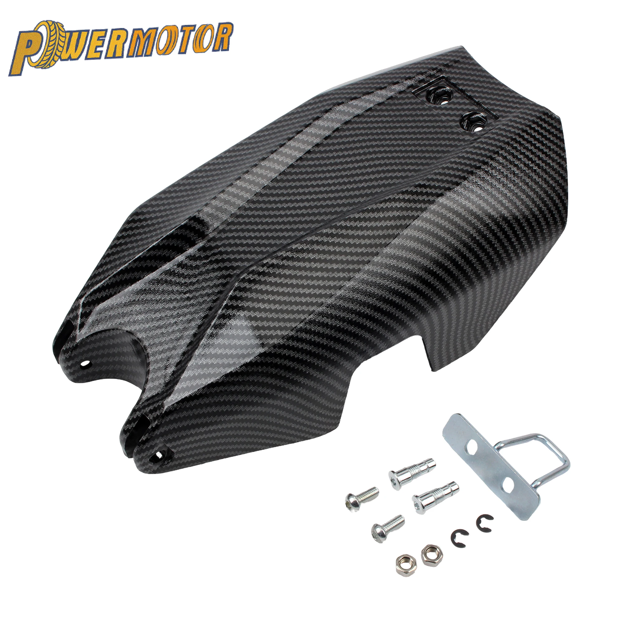 Motorcycle Battery Cover Carbon Compartment Guard Cover Replacement For ...