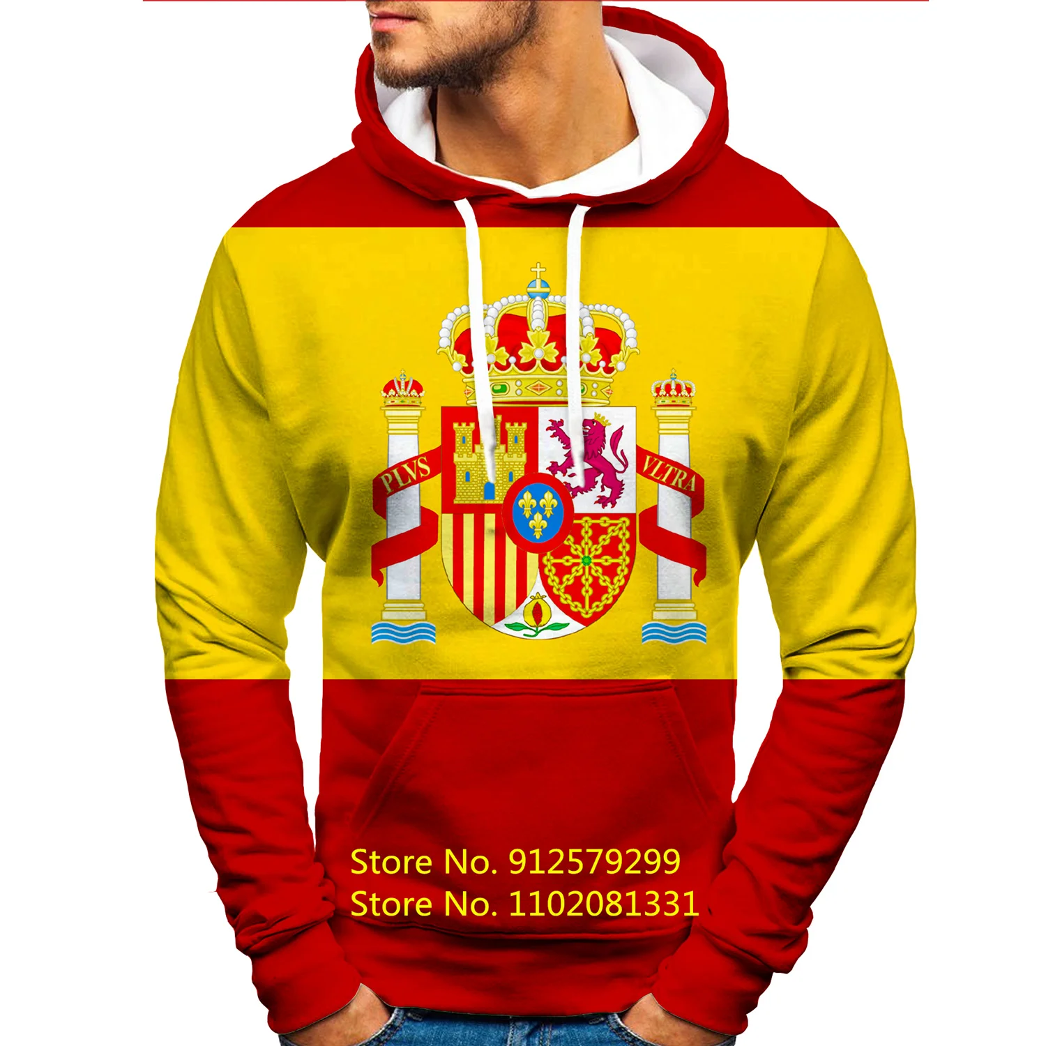 Fashion-Flag-of-Spain-Printed-Hoodies-Men-Women-Casual-3D-Sweatshirt ...