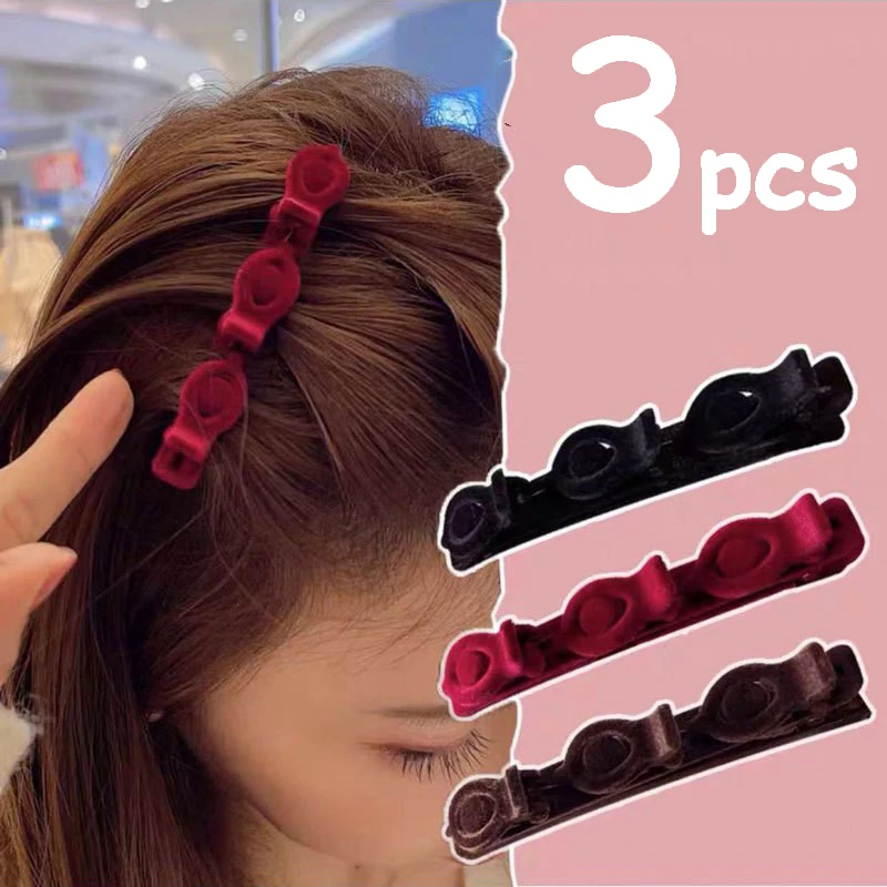 1-3pcs-Flocking-Hair-Clip-Hair-Styling-Side-Bangs-Hairpin-Flock-Pins ...