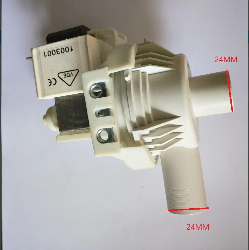 Input 24mm Output 24mm 220V 30W Washing Machine Parts Drain Pump DPS25 ...