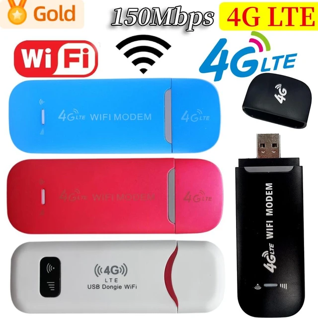 4G LTE USB WiFi Modem Portable 4G Router with SIM Card Slot， High Speed ...