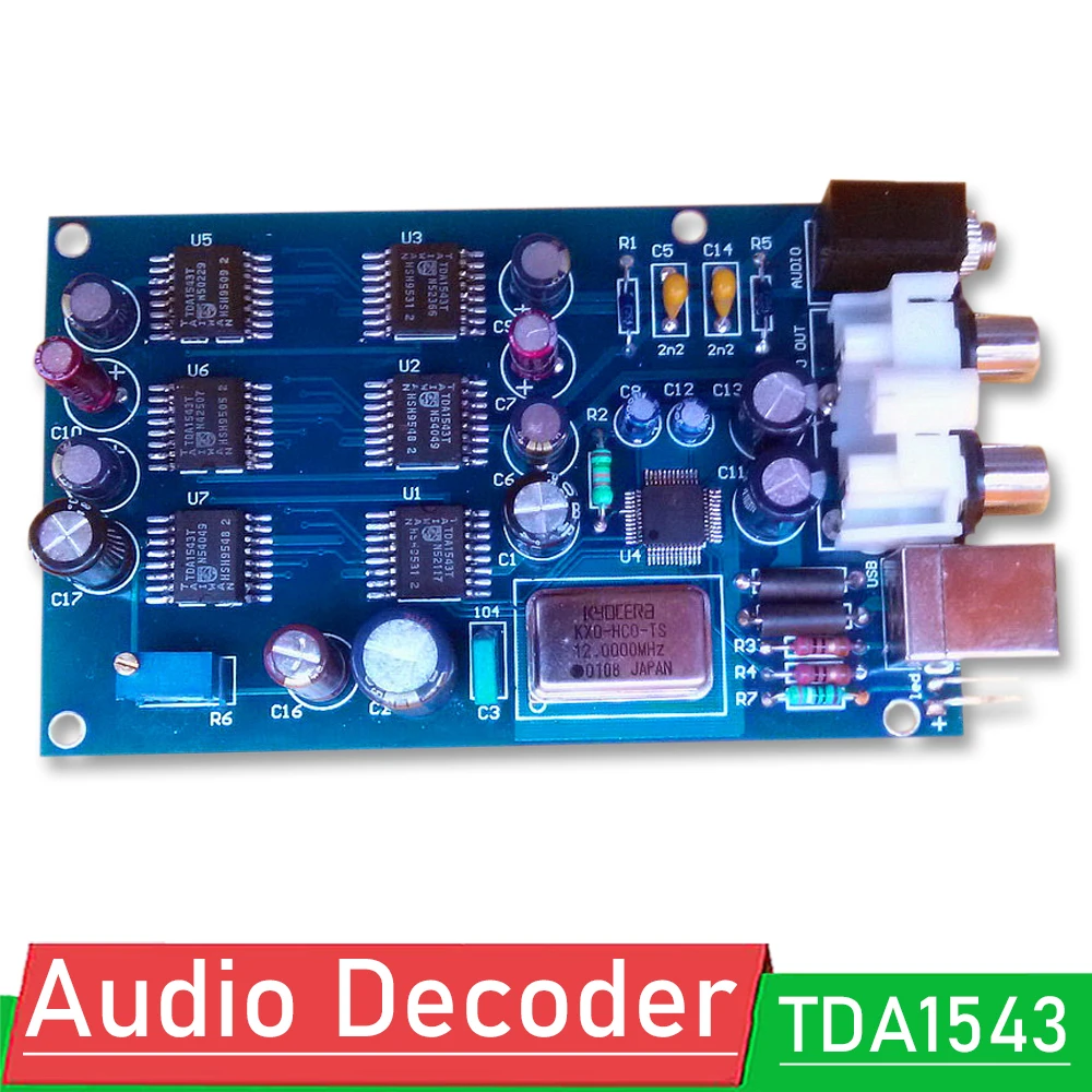 HIFI 6X TDA1543 Parallel Fever Audio Decoder DAC PC USB External Sound Card
