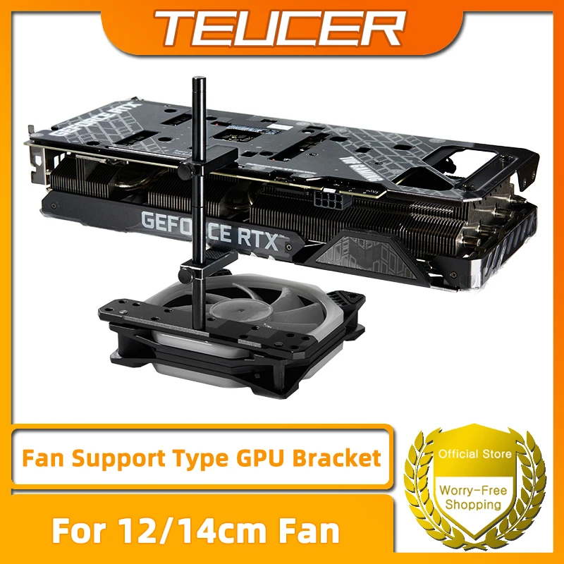 TEUCER VC-3 Graphics Card Bracket Fan Position Mounting Dual Pillar ...
