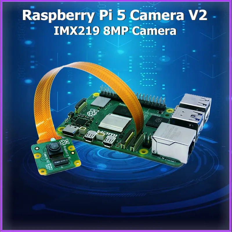 Official Raspberry Pi 5 Camera V2 IMX219 8MP Webcam Module for ...