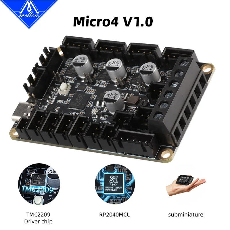 Mellow-Fly-Micro-4-V1-0-Board-HV-4-Axis-32Bit-Raspberry-Pi-RP2040-For ...