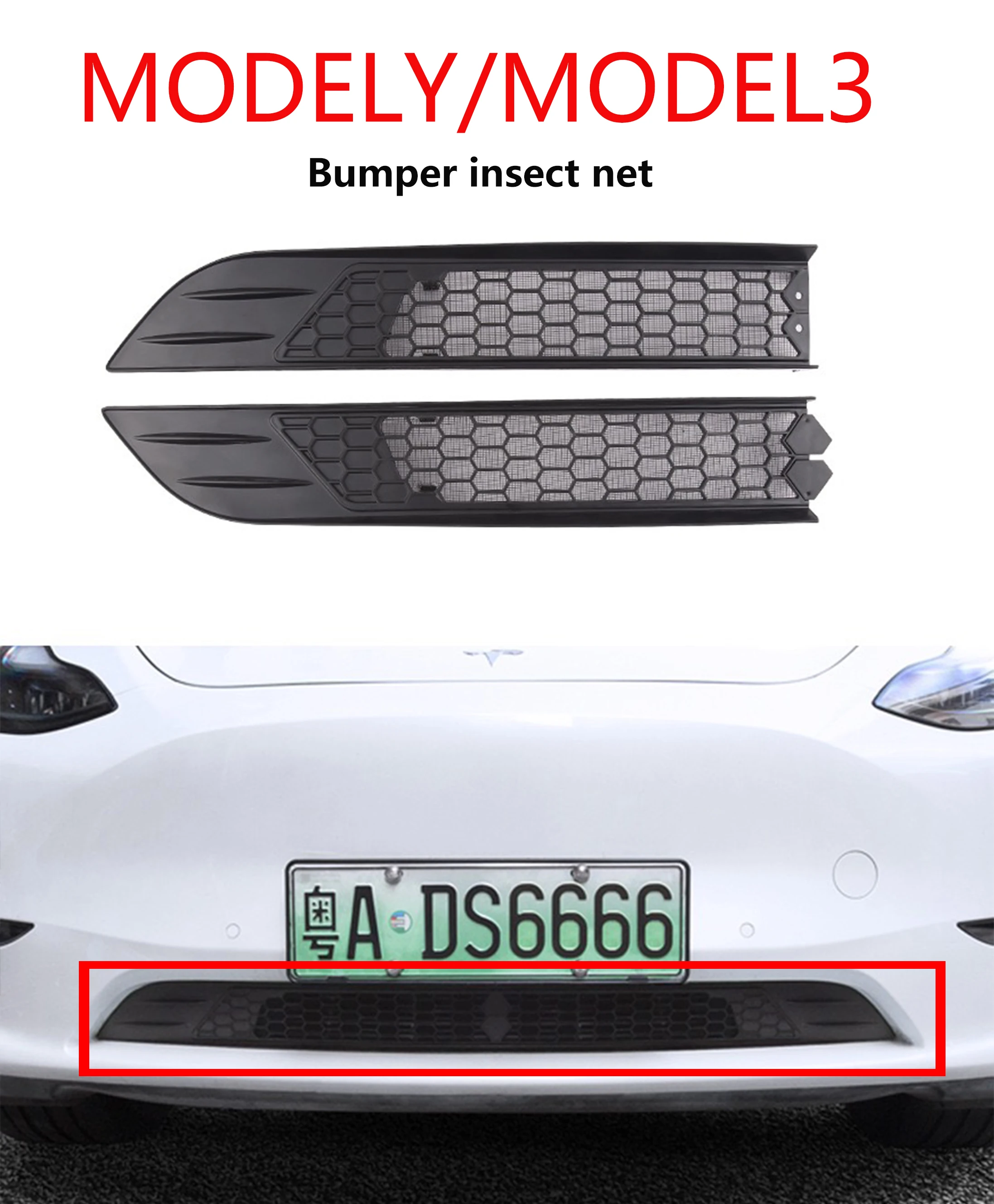 For Tesla Model 3/Y 2017 2022 insect and dust screen cover and front ...