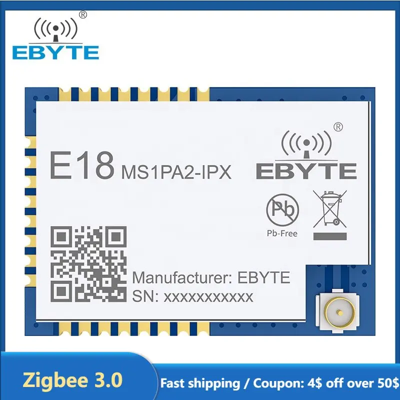 Cc2530 Zigbee Wireless Module Rf Smd Ipex Interface 100mw For Smart ...