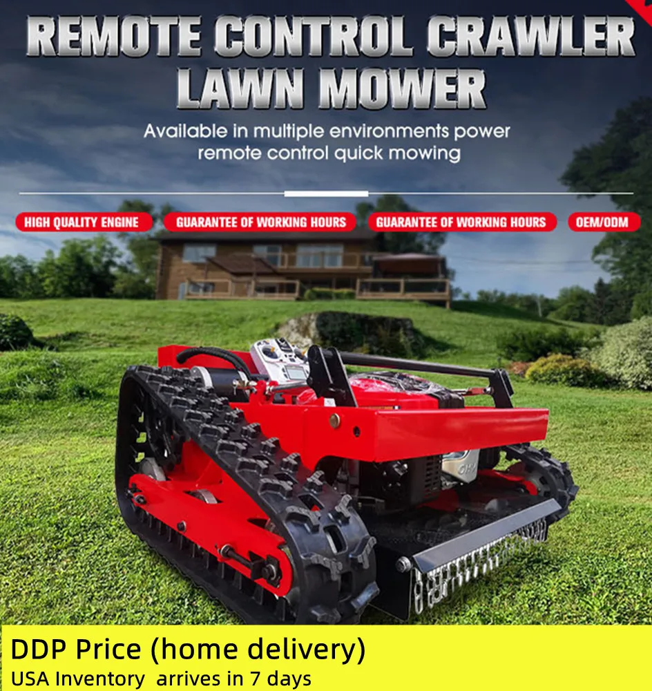 Remote Controlled Lawn Mowers Agricultural Grass Cutting Machine 500mm ...