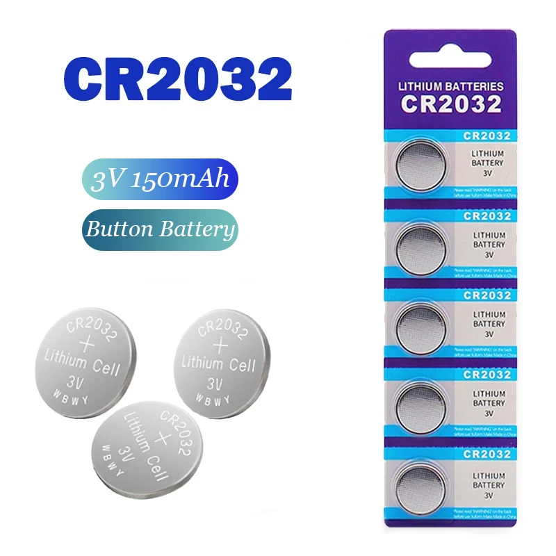 CR2032-button-battery-3V-lithium-battery-150mAh-suitable-for-watch ...