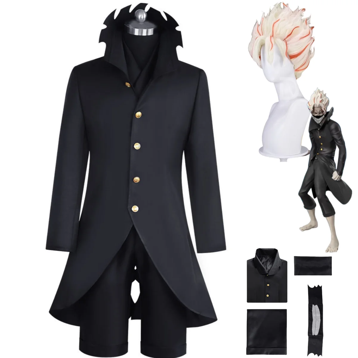 Anime-dandadan-okarun-ken-takakura-cosplay-traje-dan-da-dan-peruca ...