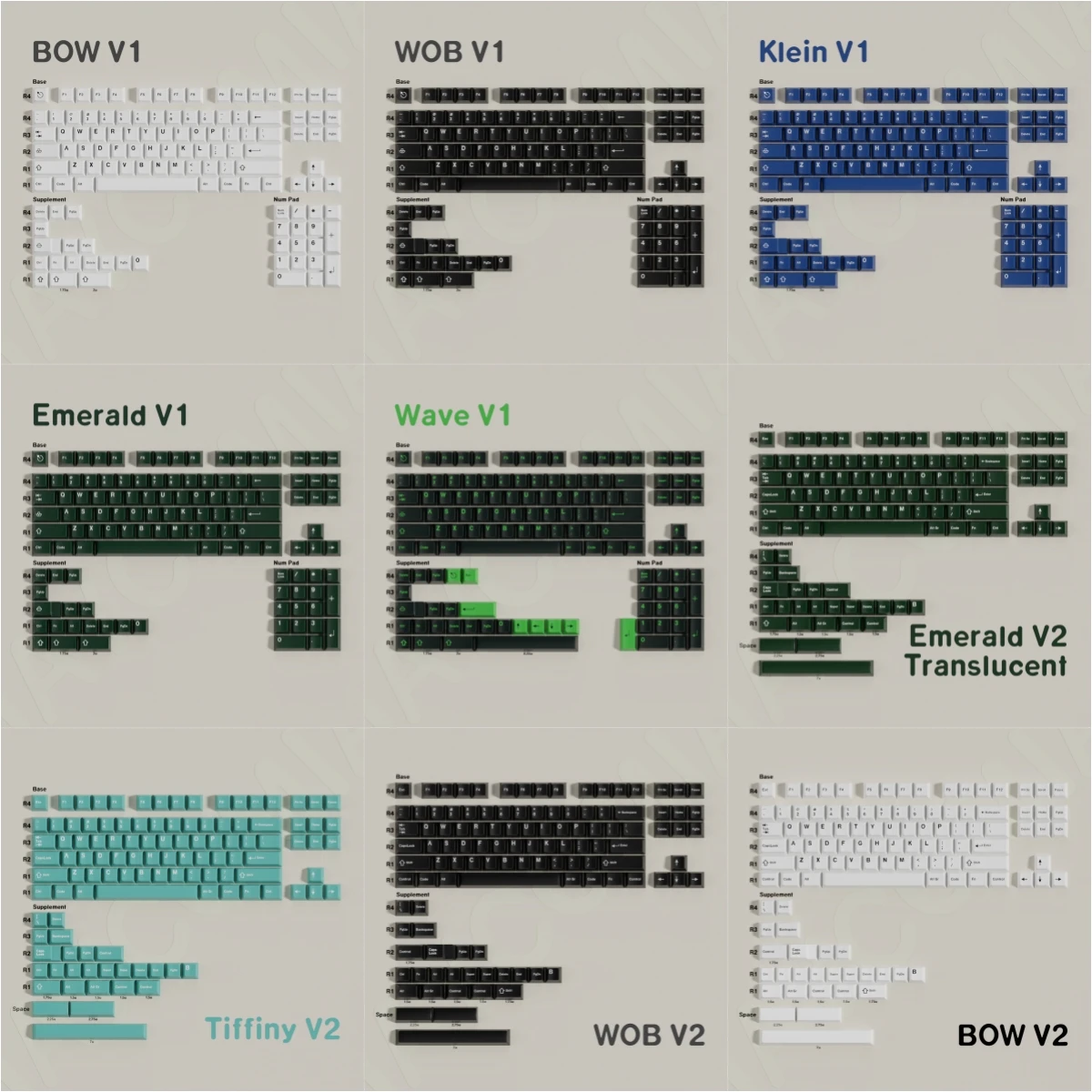 Aifei-Double-Shot-Keycaps-Cherry-Profile-ABS-Big-Set-Split-Alice-Ansi ...