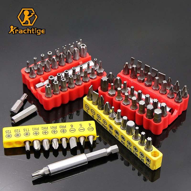 Krachtige-25mm-Electric-Screwdriver-Bit-Set-Slotted-Phillips-Hex-Torx ...