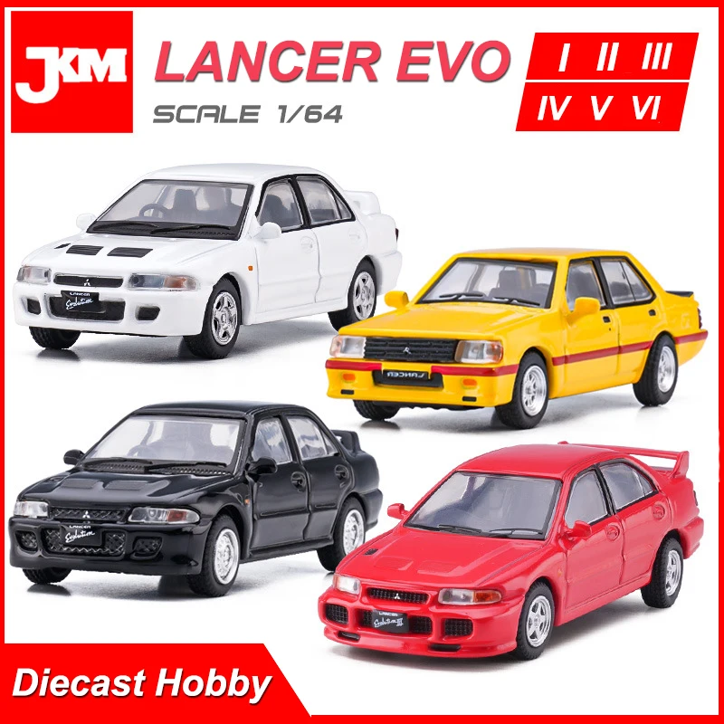 JKM-1-64-Lancer-EVO-Mini-Model-Car-Alloy-Vehicle-Six-Generations ...