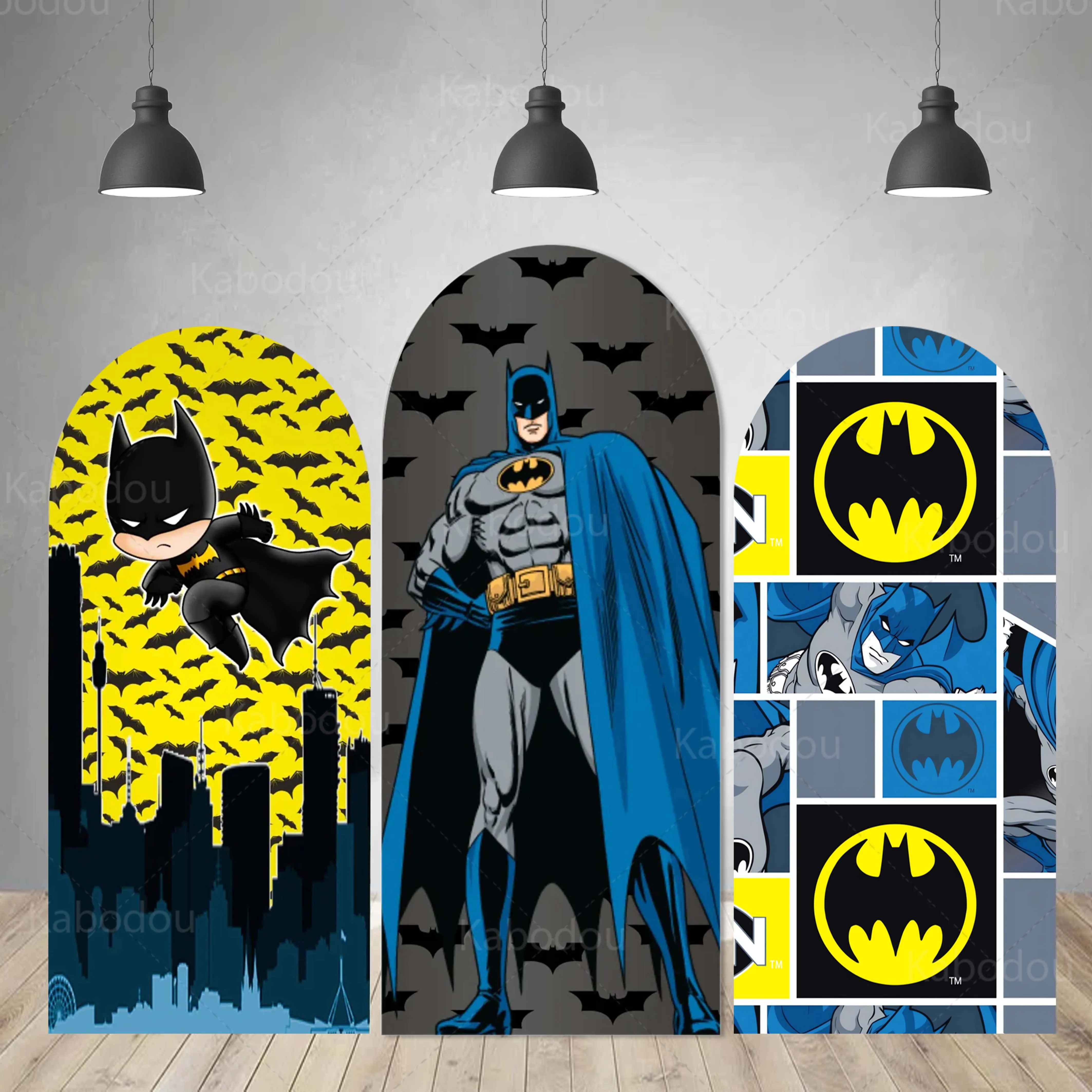 Batman-Backdrop-Doubleside-Arch-Zipper-Photography-Background-Polyester ...