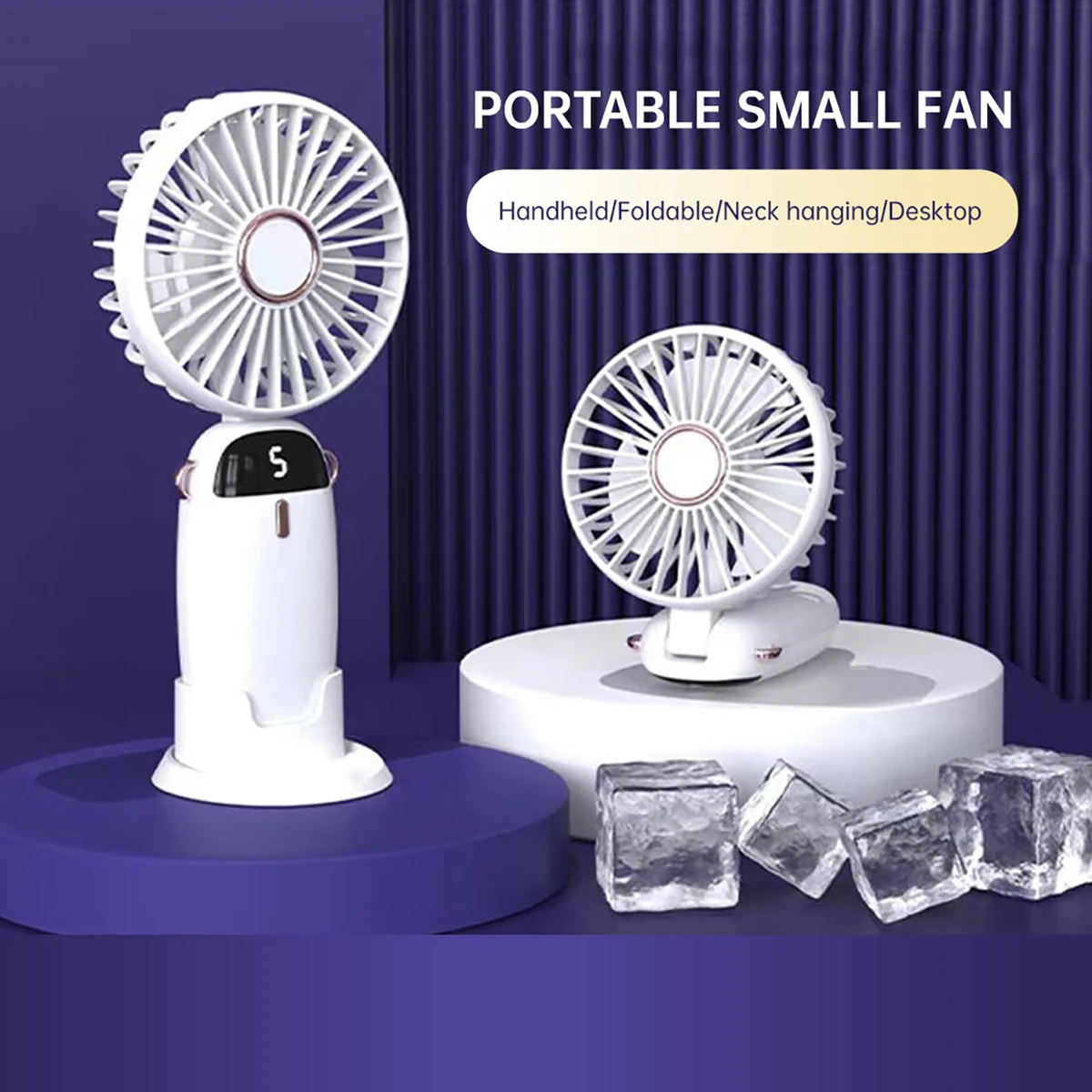 1-Mini-Portable-Fan-USB-Rechargeable-90-Folding-Handheld-Desktop-Phone ...