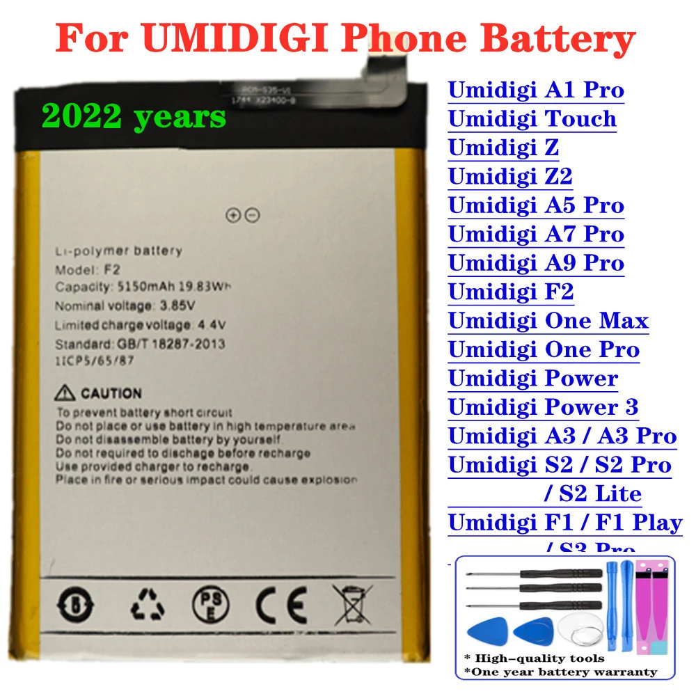New Original Battery For UMI Umidigi F1 Play F2 A9 / A7 / A5 / A3 / A1 ...