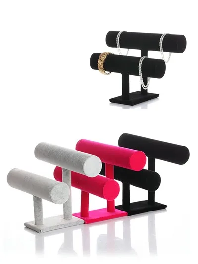 1pcs-High-Quality-2-Tier-Bangle-Bracelet-Display-Holder-T-Bar-Stand ...