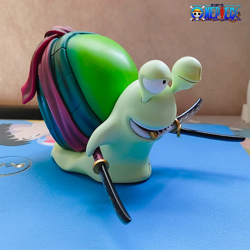 Anime-One-Piece-Den-Den-Mushi-Zoro-Action-Figure-Telephone-Snail-Worm ...