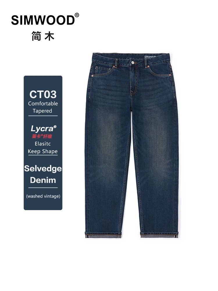 SIMWOOD-High-Standard-Series-2024-Spring-New-Comfortable-Tapered-Jeans ...