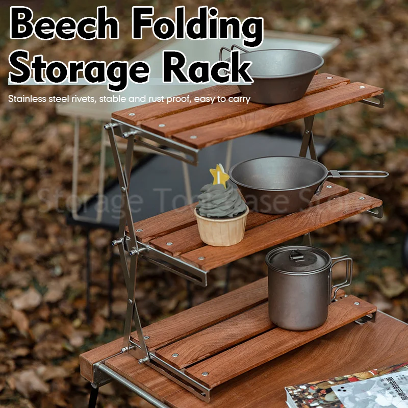 Storage-Rack-Outdoor-Camping-Rack-Portable-Three-tier-Rack-Easy-To ...