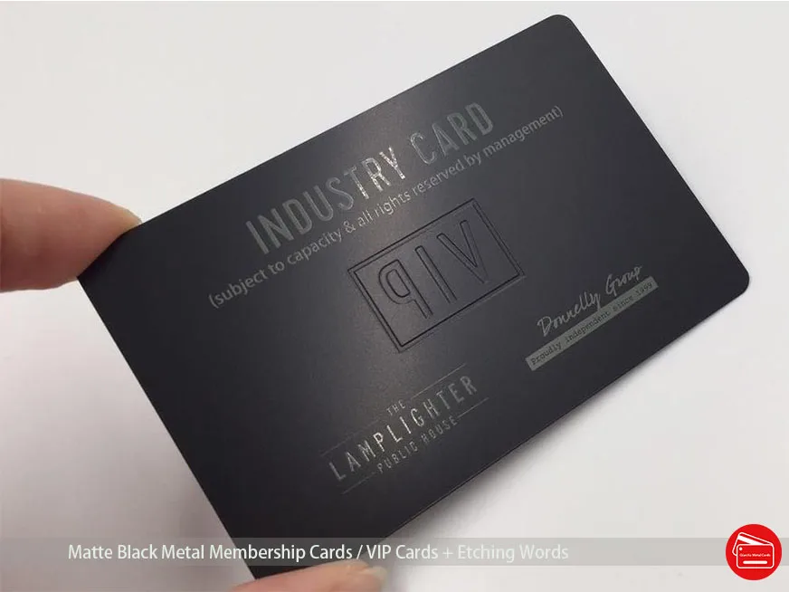 Black Metal Business Card Professional Design Service Hot Sale Custom ...