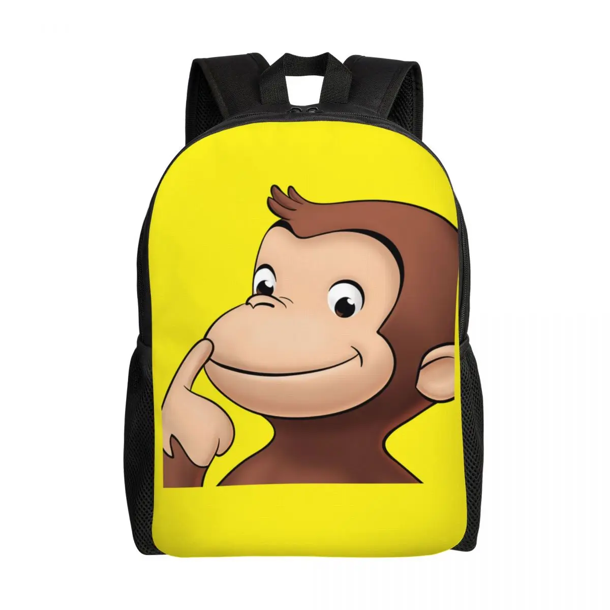 Brown-Monkey-Curious-George-Backpacks-for-Men-Women-College-School ...
