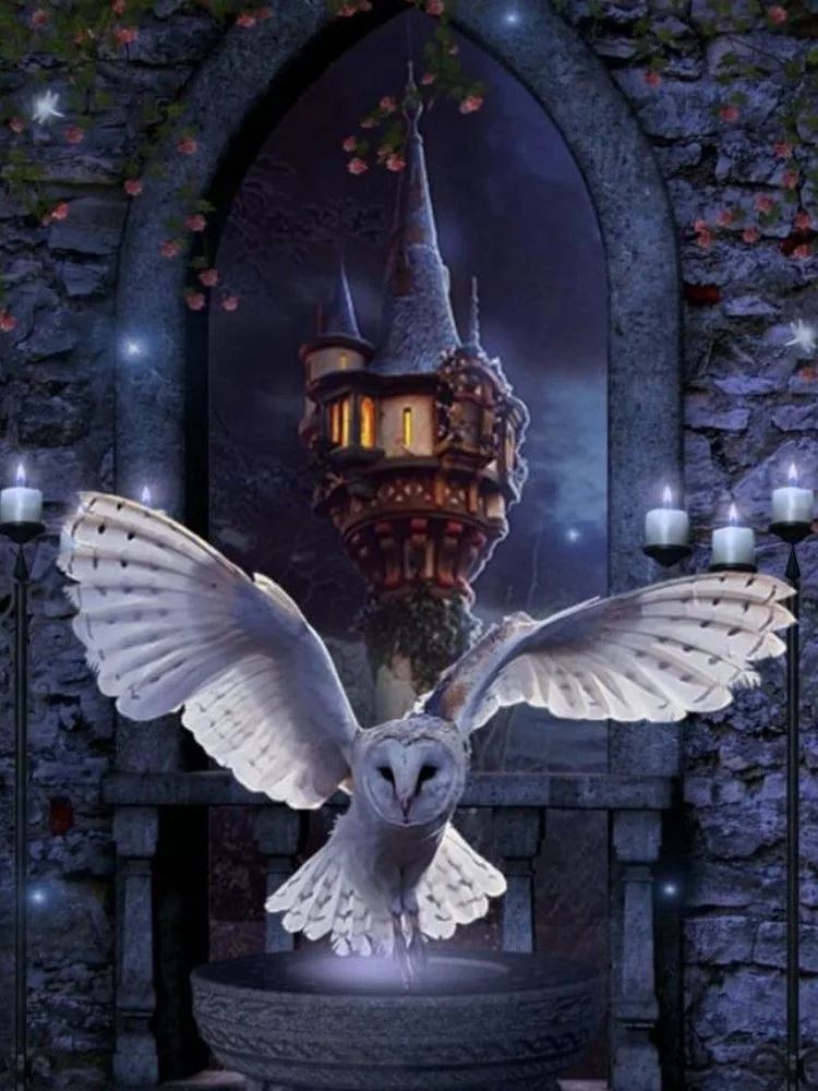 Pintura de diamante 5D del castillo de Hogwarts de Harry Potter, mundo ...