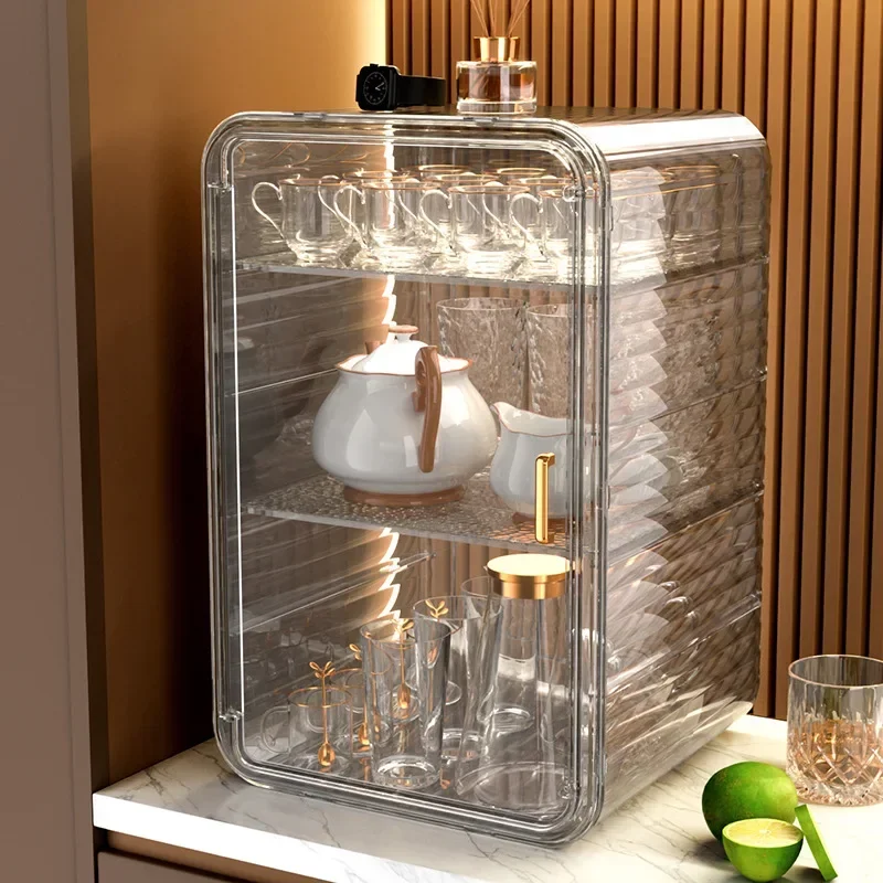 Water Cup Storage Dust-proof Cup Storage Rack Rack Cup Holder Tea Set ...