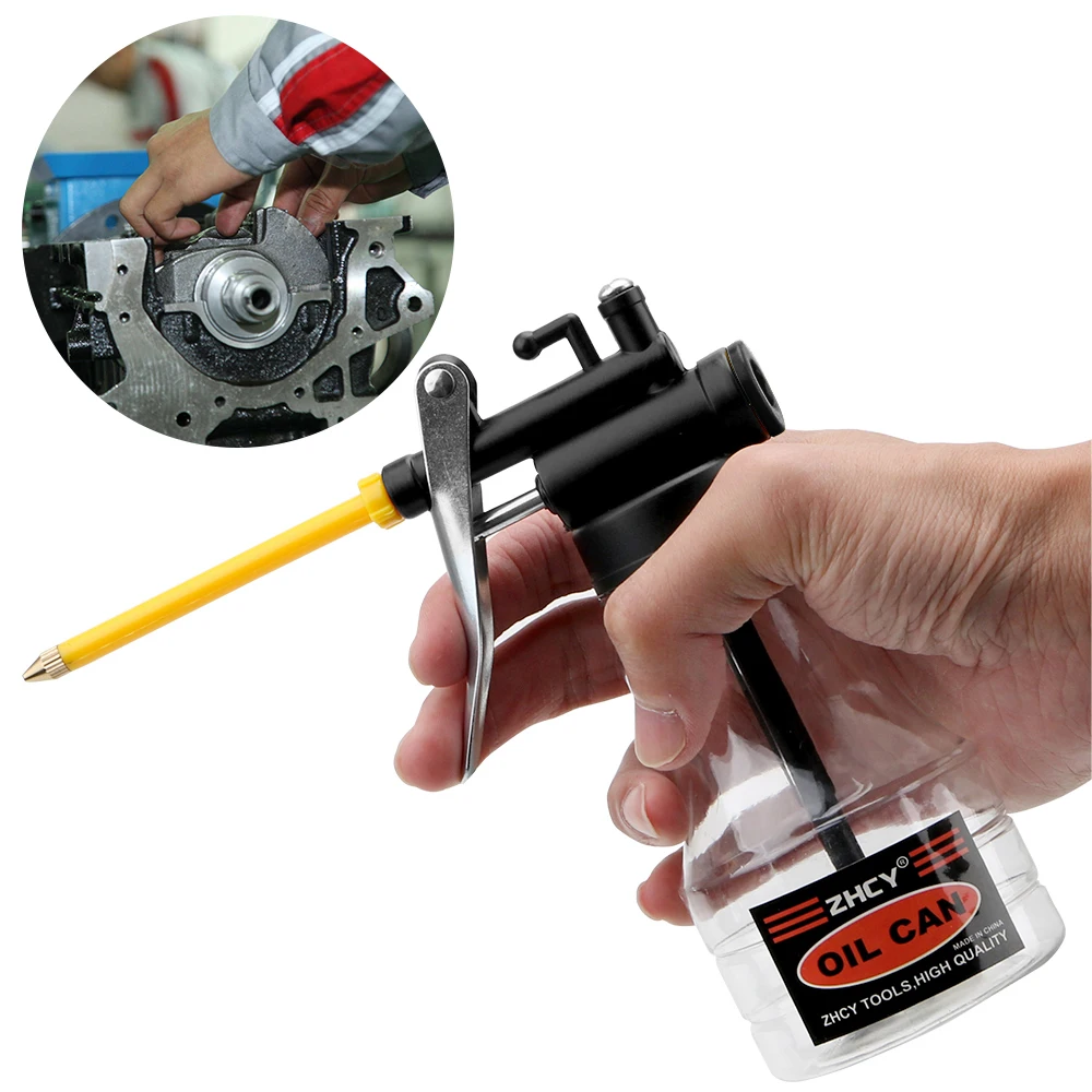 Transparent-250ML-Oil-Pump-Cans-Clear-Oil-Can-Hand-Tools-Lubricator ...