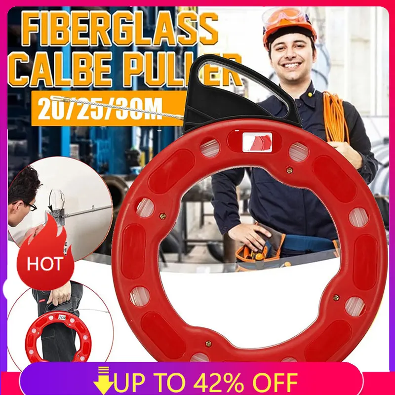 15-30-Meter-Nylon-Professional-Cable-Puller-Flexible-Glider-Swivel-Fish ...
