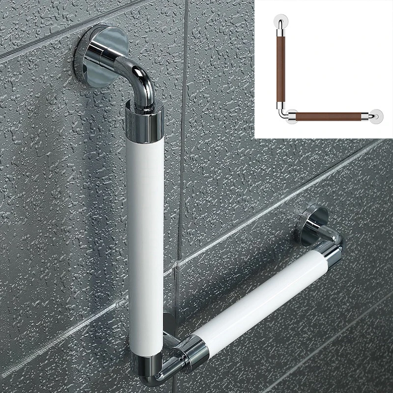 Reposabrazos-de-madera-maciza-para-ba-o-pasamanos-en-forma-de-L-de-135 ...