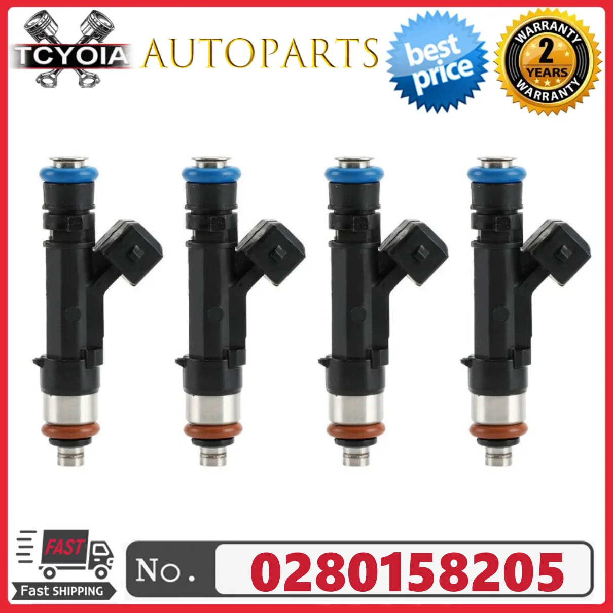 4pcs 0280158205 55565970 Fuel Injector For Chevrolet Aveo Cruze Orlando ...