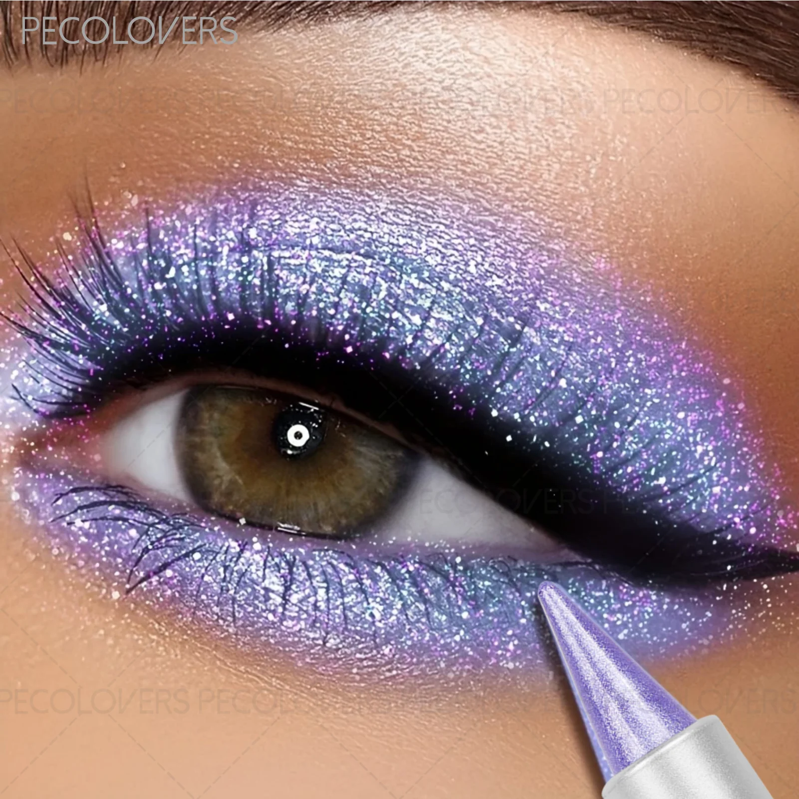 1 Pc Monochromatic Glitte Shiny Eyeshadow Pen & Eyeshadow Stick ...