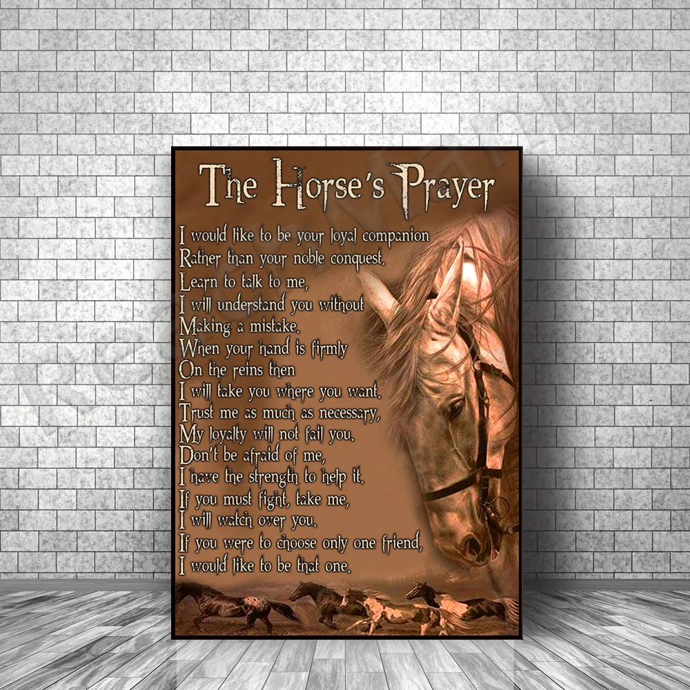 At-namaz-ev-dekor-er-evesiz-Poster-hayvan-at-bask-en-ikonik-al-nt ...