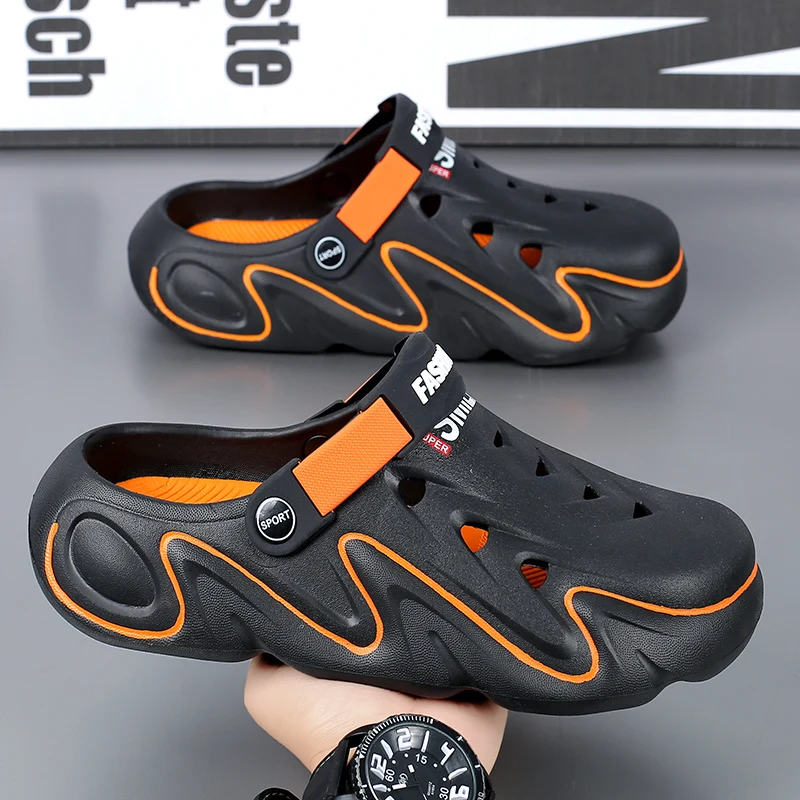 Big Size Slippers for Men PVC Flip Flop Men Non-slip Men's Sandals ...