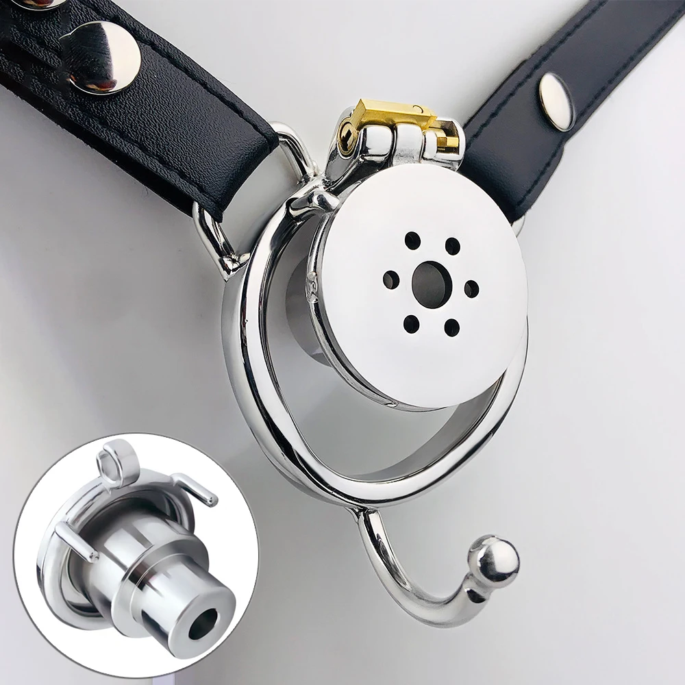 Sissy-Inverted-Plugged-Metal-Chastity-Cage-with-Cylinder-Design-for-Men ...