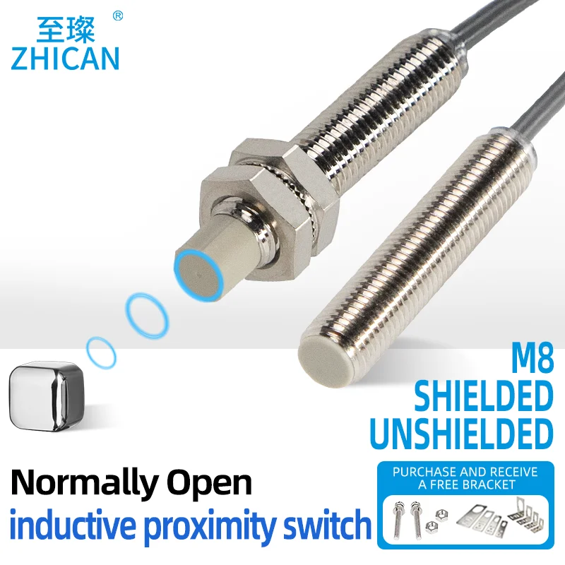 ZHICAN IP67 waterproof M8 long distance proximity switch inductive ...