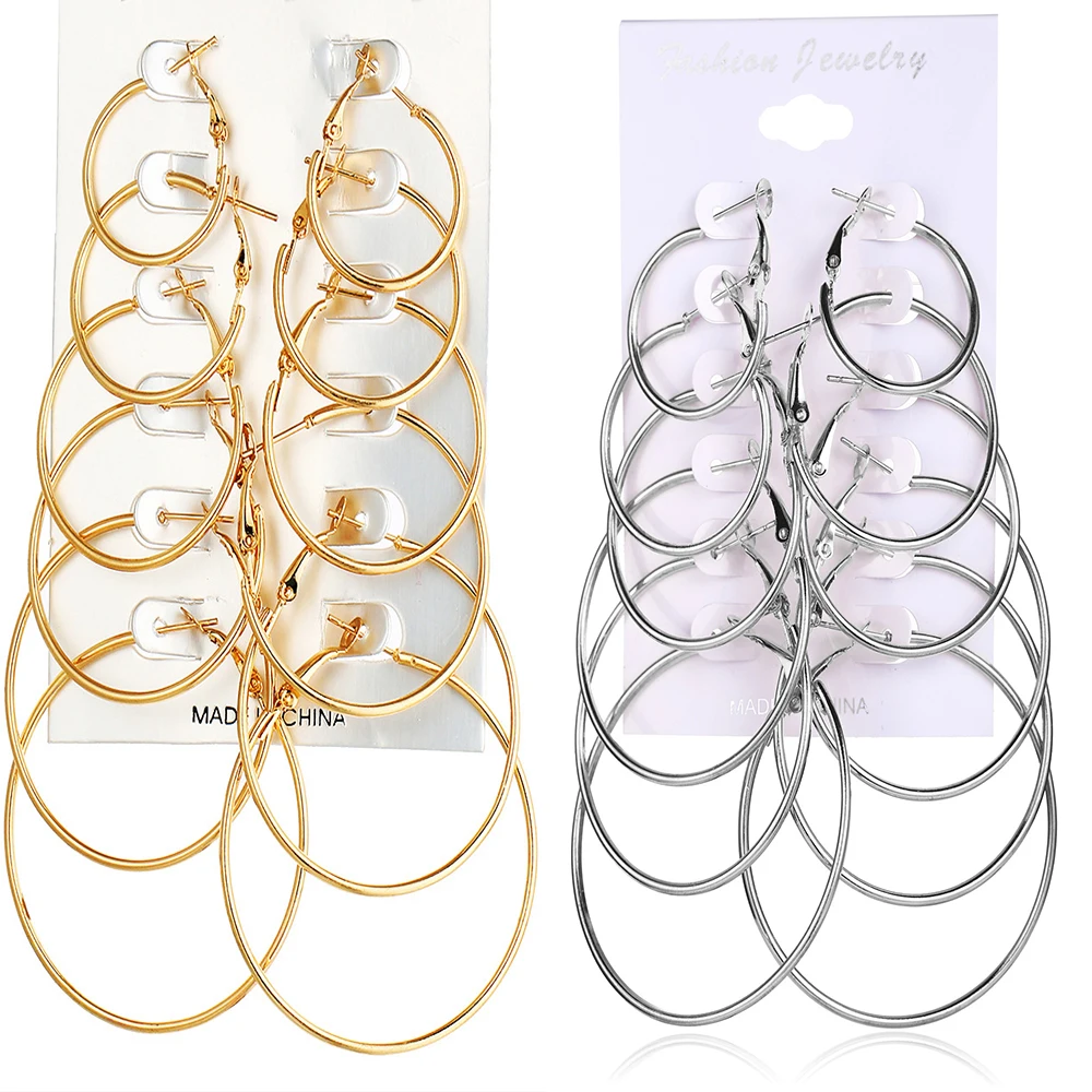 Conjunto-de-brincos-simples-para-mulheres-grande-geometria-brinco ...