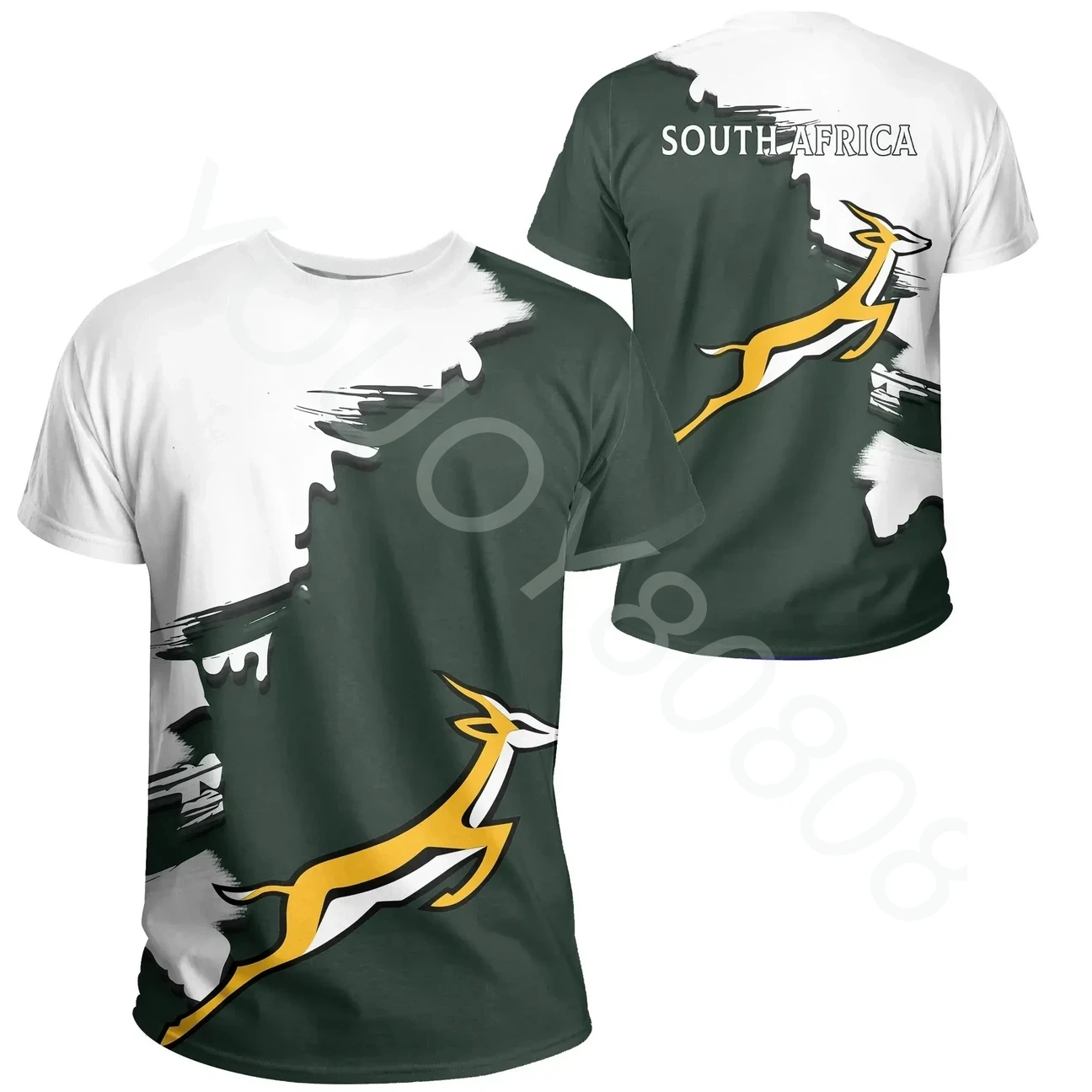 South-African-Springbok-Unique-T-Shirt-Scratch-Style-Men-s-Clothing ...