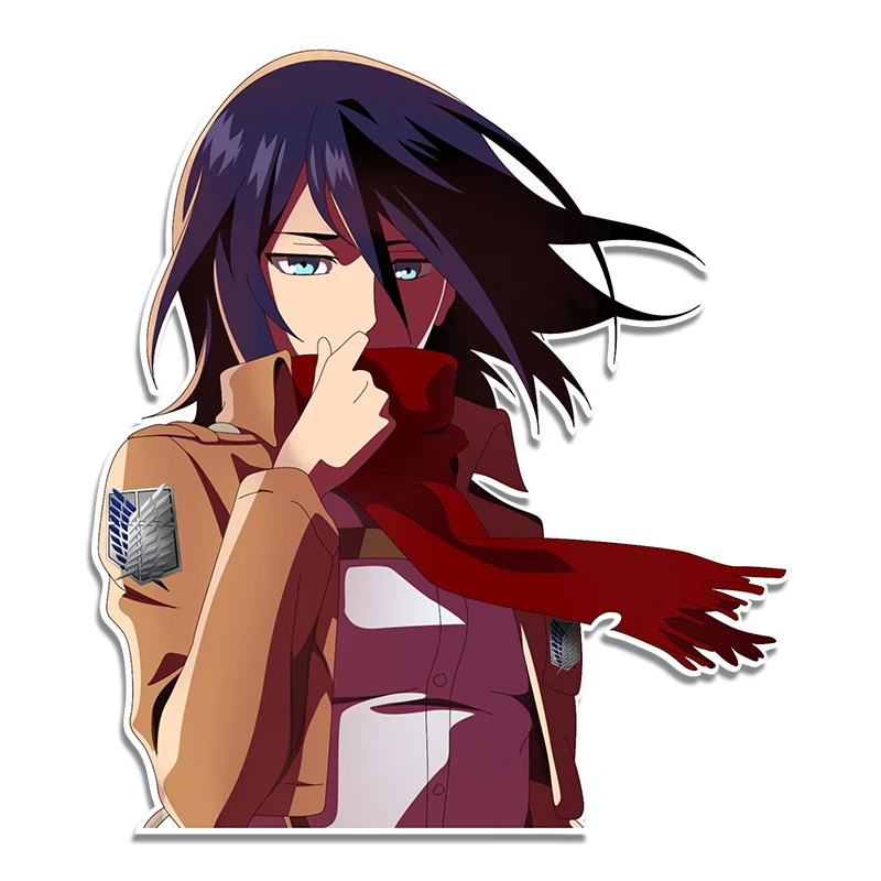 Attack on Titan Mikasa anime stickers creative personality car ...