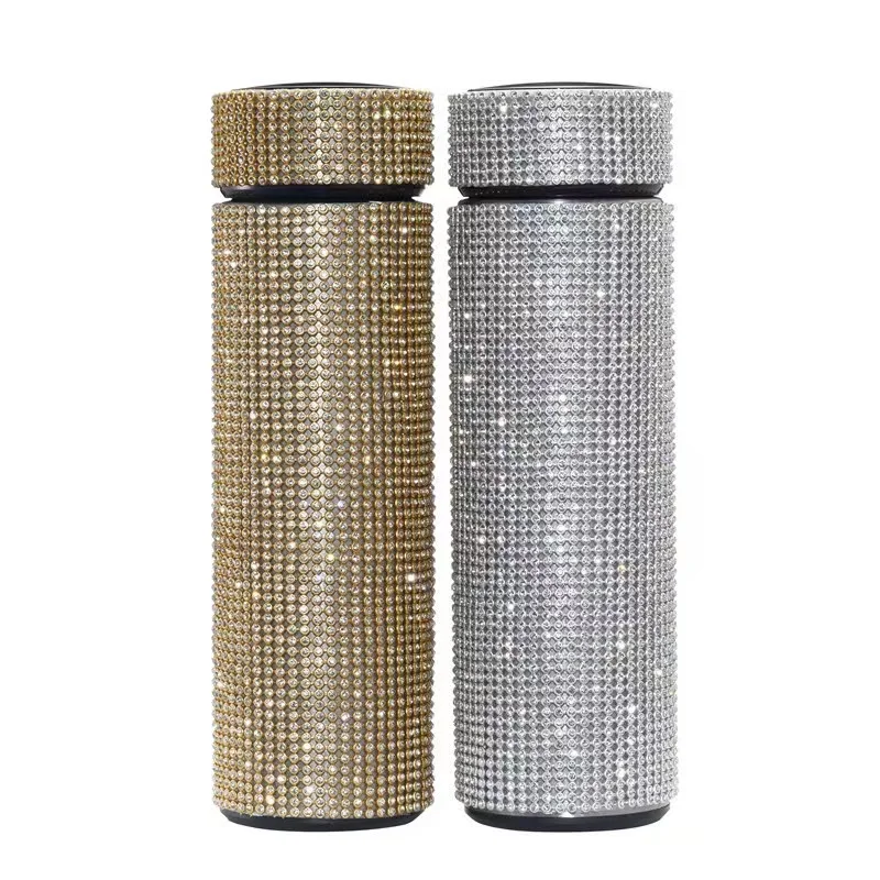 Garrafas-t-rmico-de-a-o-inoxid-vel-frascos-a-v-cuo-Bling-Diamond ...
