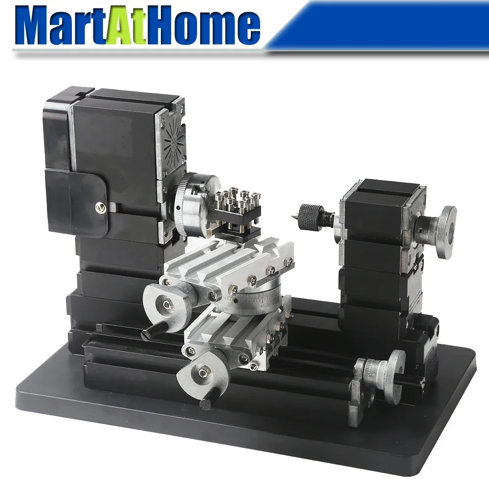The-First-Tool-60W-High-Power-Mini-Metal-Rotating-Lathe-Machine-Tool ...