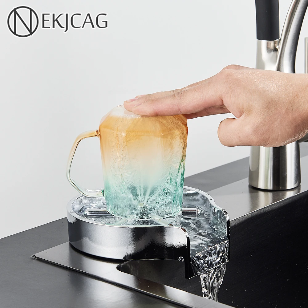 High Pressure Rinser Automatic Glass Cup Washer Bar Beer Milk Tea Cup ...