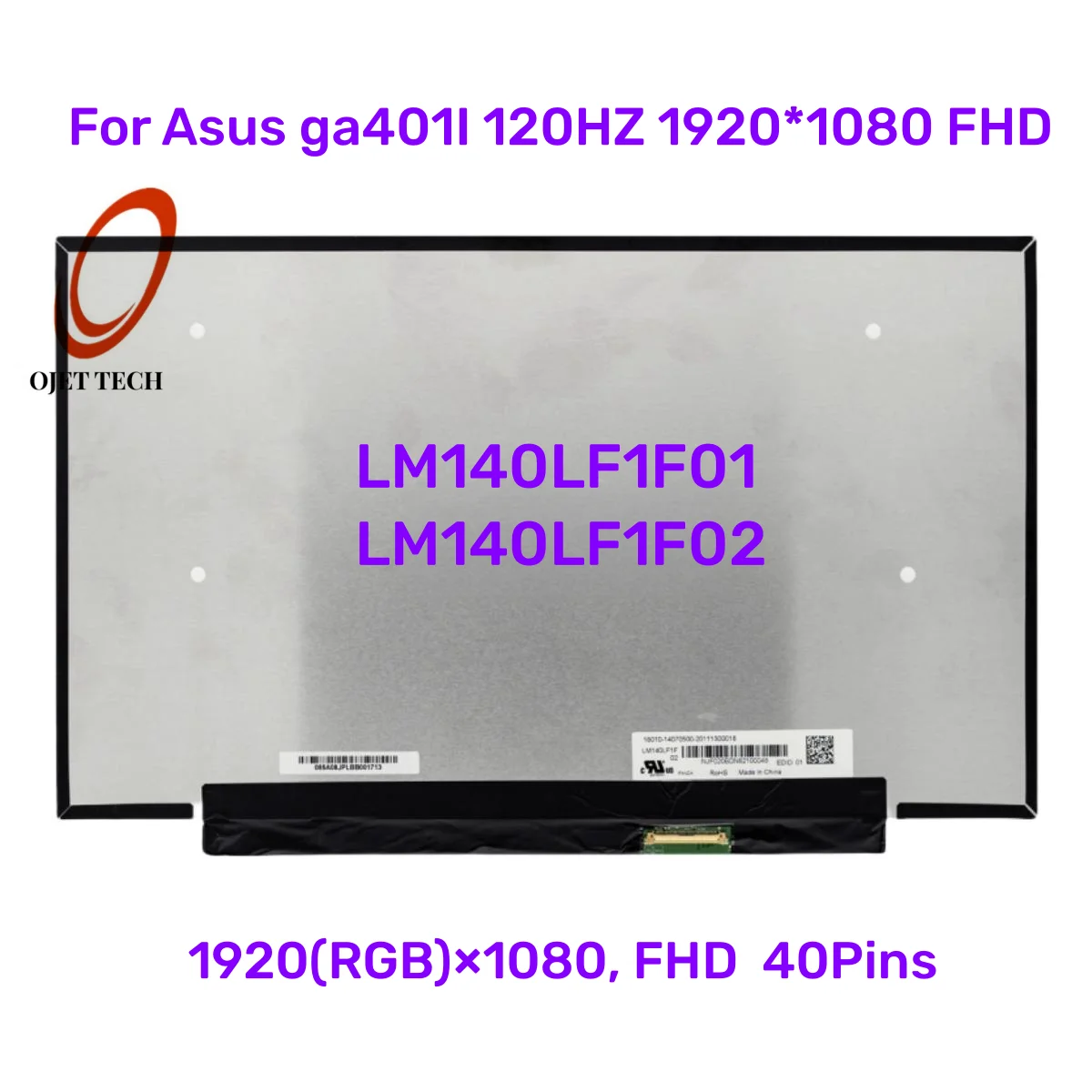 14-Inch-40-Pin-Screen-Asus-ga401I-LM140LF1F01-LM140LF1F02-For-Asus ...